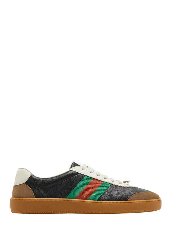 Gucci G74 Web Low Top Sneakers - Black