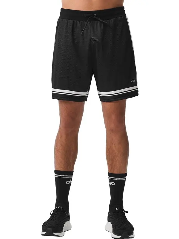 Alo Yoga 7" Key Mesh Basketball Short - Black