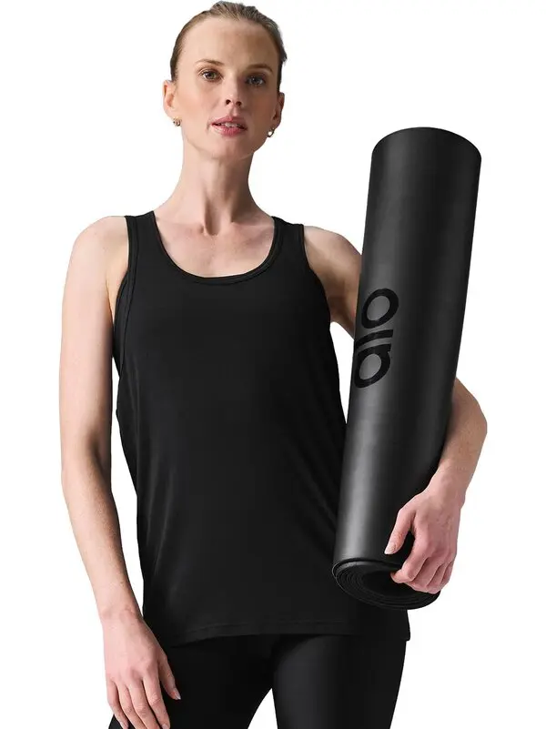 Alo Yoga Everyday Modal Rib Tank Top - Black