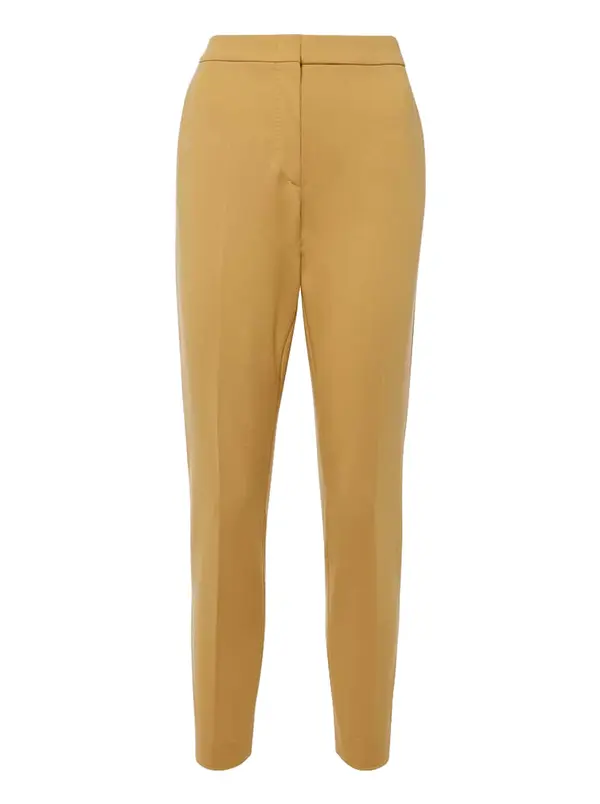Max Mara Pegno Cropped Slim Pants - Beige