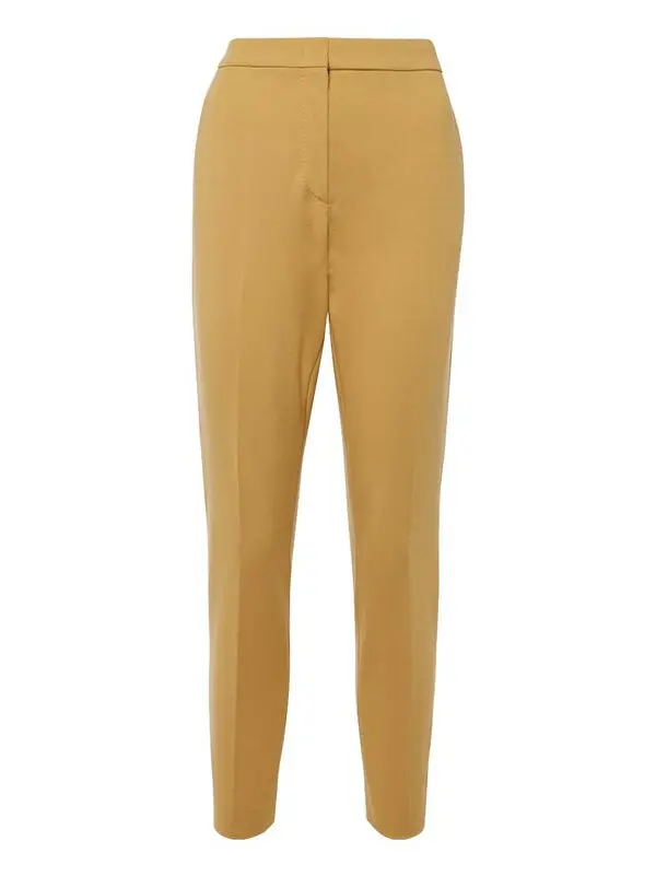 Max Mara Pegno Cropped Slim Pants - Beige