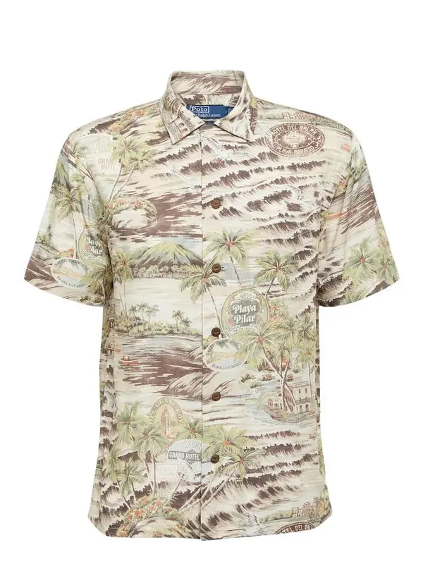 Polo Ralph Lauren Printed Bowling Shirt - Multicoloured
