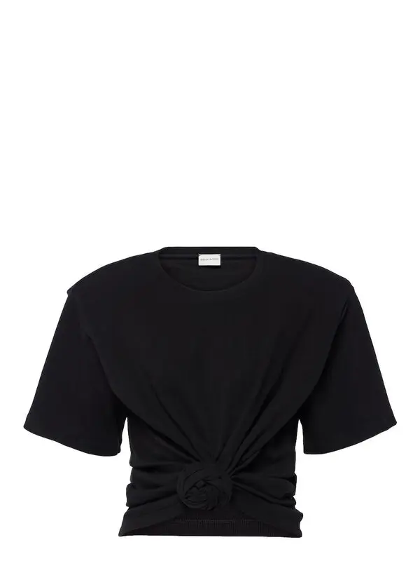Magda Butrym Cotton-blend Top - Black