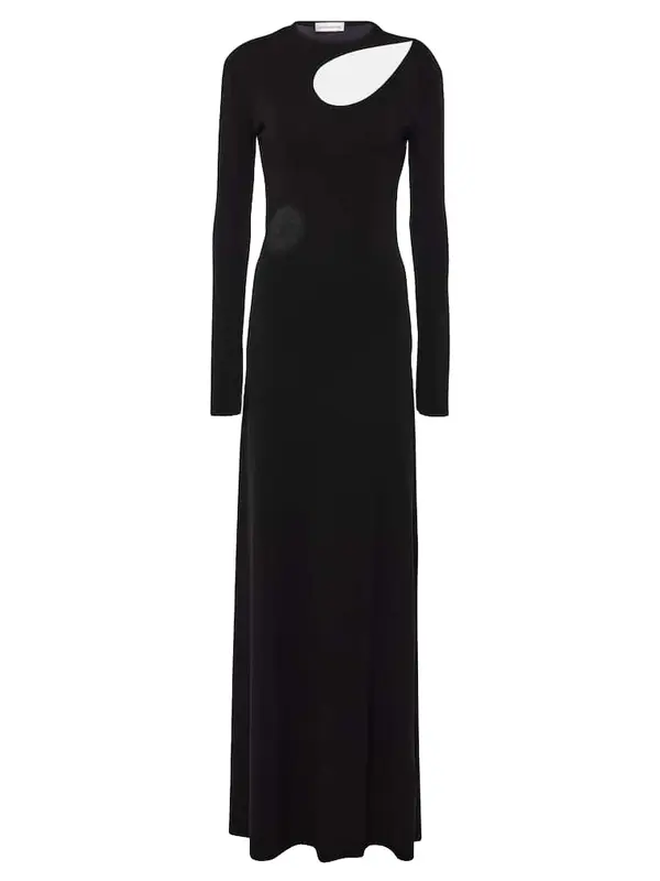 Victoria Beckham Cutout Maxi Dress - Black