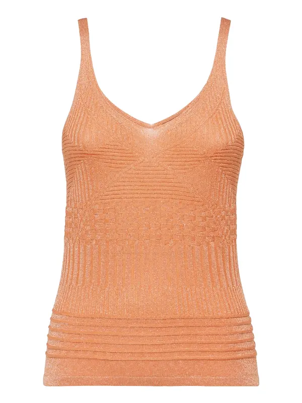 Missoni Lamé Tank Top - Orange