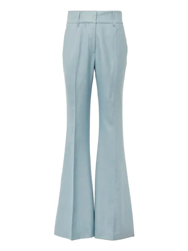 Gabriela Hearst Rhein High-rise Flared Pants - Blue