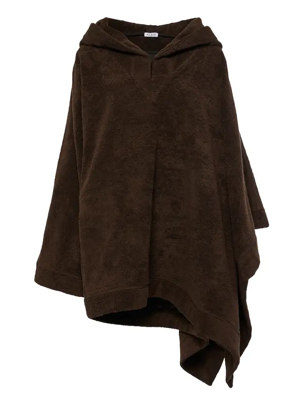 Alaïa Cotton Terry Hoodie - Brown