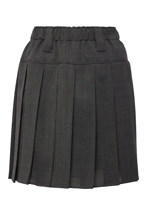 Brunello Cucinelli Pleated Skirt - Grey