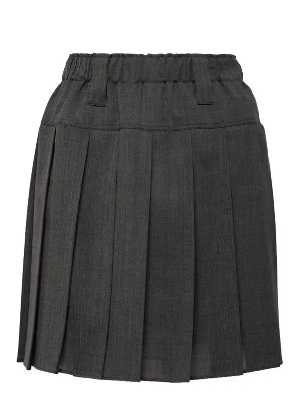 Brunello Cucinelli Pleated Skirt - Grey