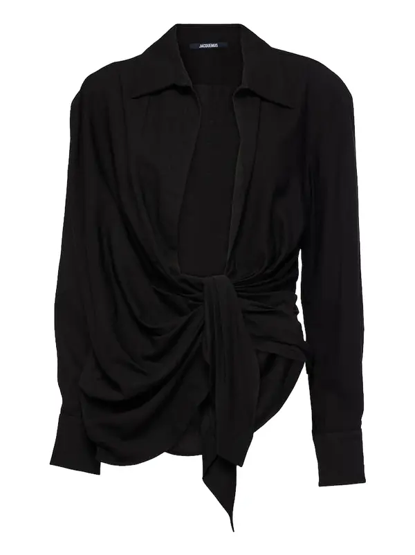 Jacquemus La Chemise Bahia Top - Black