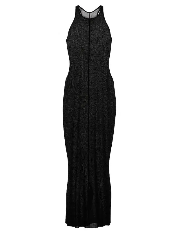 Rick Owens Jersey Midi Dress - Black