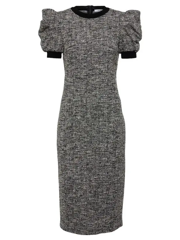 Max Mara Ieti Cotton-blend Midi Dress - Neutrals
