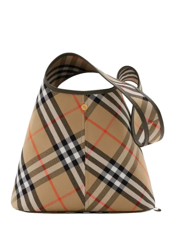 Burberry Check-pattern Shoulder Bag - Neutrals
