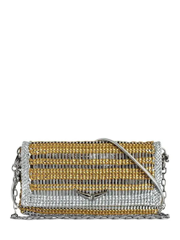Zadig&Voltaire Medium Rock Eternal Clutch Bag - Silver