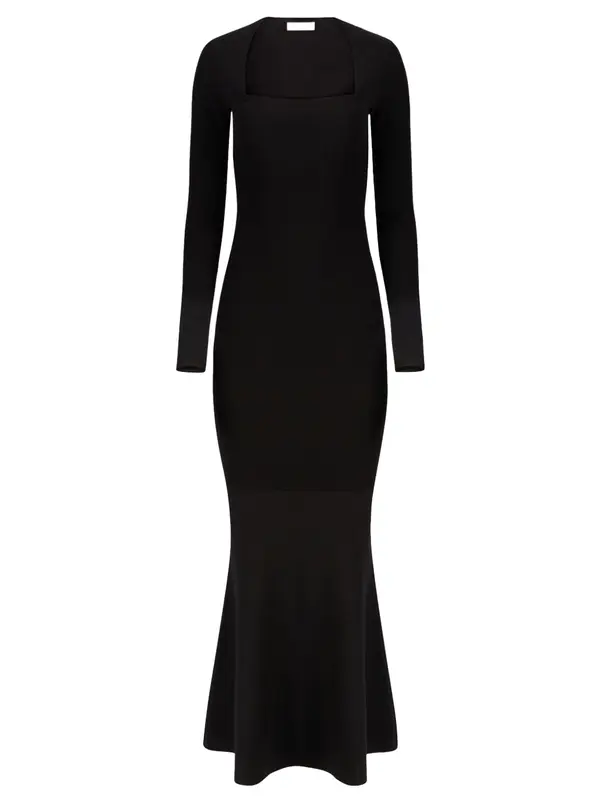 Nina Ricci Wool-blend Mermaid Dress - Black