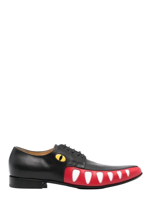 WALTER VAN BEIRENDONCK Crocodile Oxford Shoes - Black