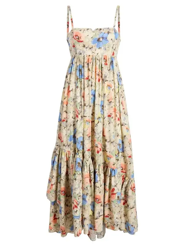 Cinq À Sept Hailey Garden-print Maxi Dress - White