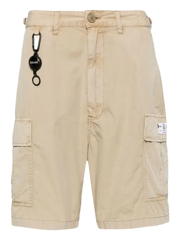 Izzue Keyring-attachment Denim Shorts - Brown
