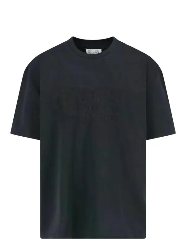 MAISON MARGIELA Embroidered Logo T-shirt - Black