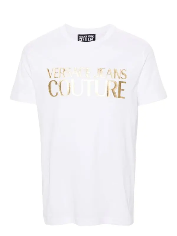 Versace Logo-print Cotton T-shirt - White