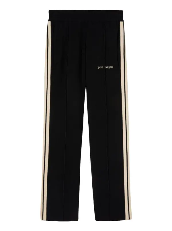 Palm Angels Logo-embroidered Track Pants - Black