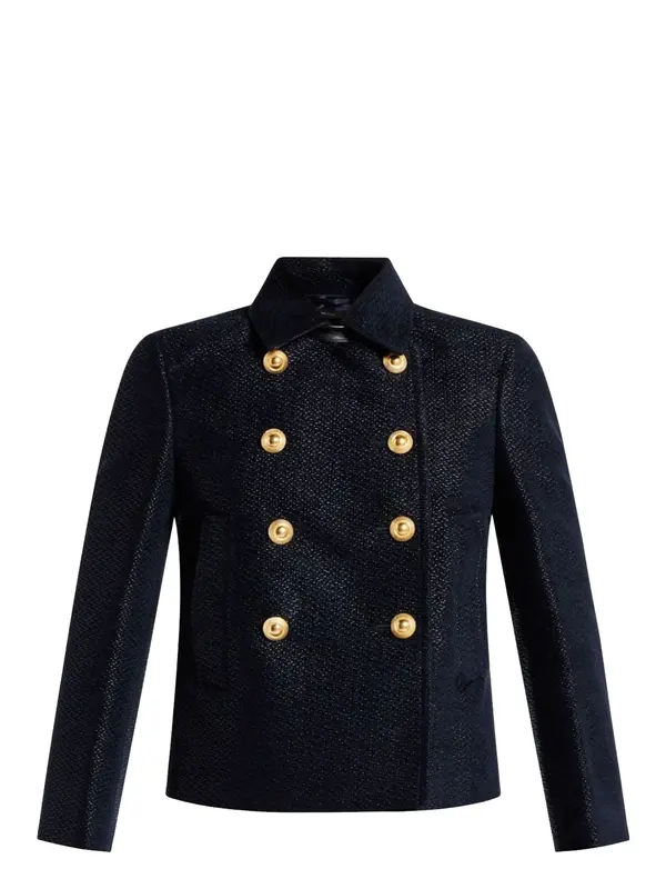 TOM FORD Cropped Peacoat - Black