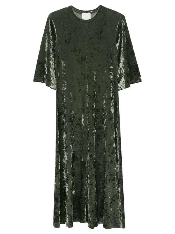 FORTE_FORTE Velvet Maxi Dress - Green