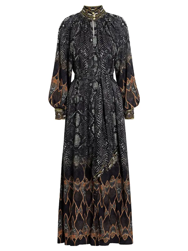 Camilla Crystal-embellished Maxi Dress - Black