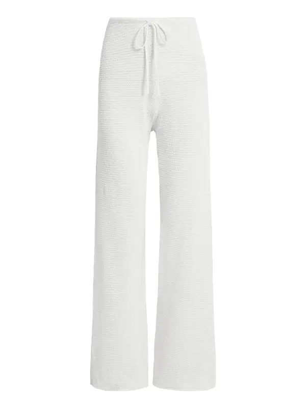 Onia Linen Wide-leg Pants - White