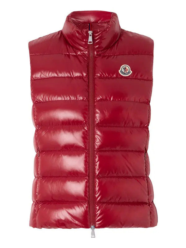 Moncler Ghany Quilted Down Vest - Red