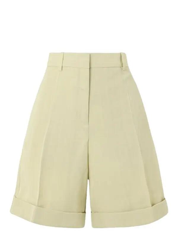 JIL SANDER Crepe Shorts - Neutrals