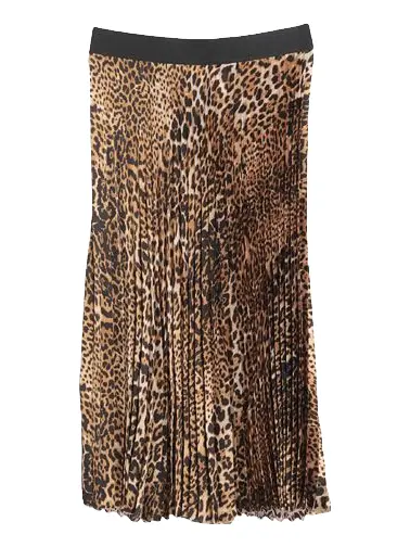 Zadig&Voltaire Leopard-print Midi Skirt - Beige