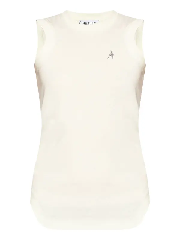 Attico Cotton Tank Top - White