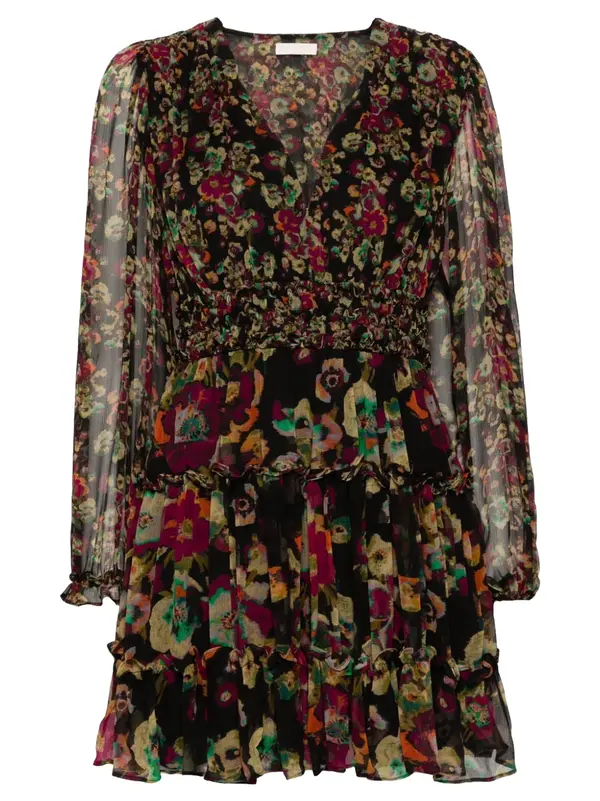 Ulla Johnson Iya Floral-print Mini Dress - Black