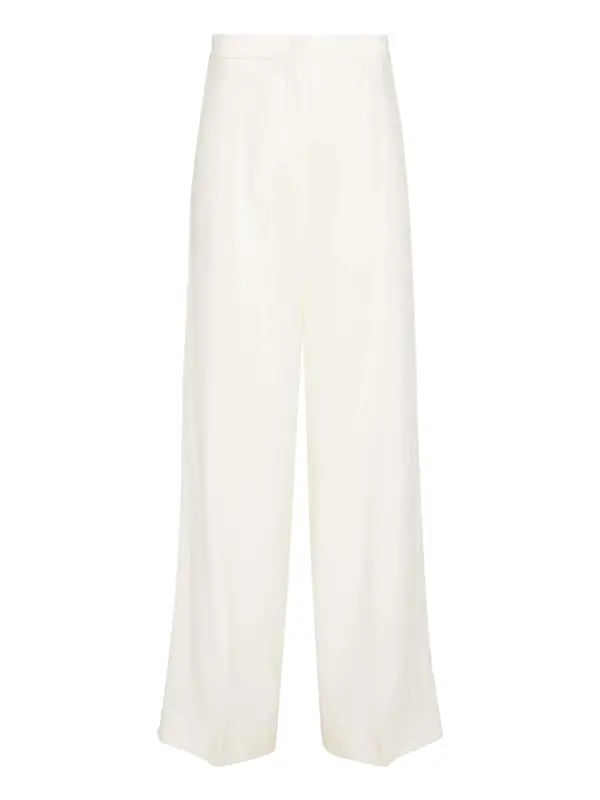 Fabiana Filippi Organza Palazzo Pants - White
