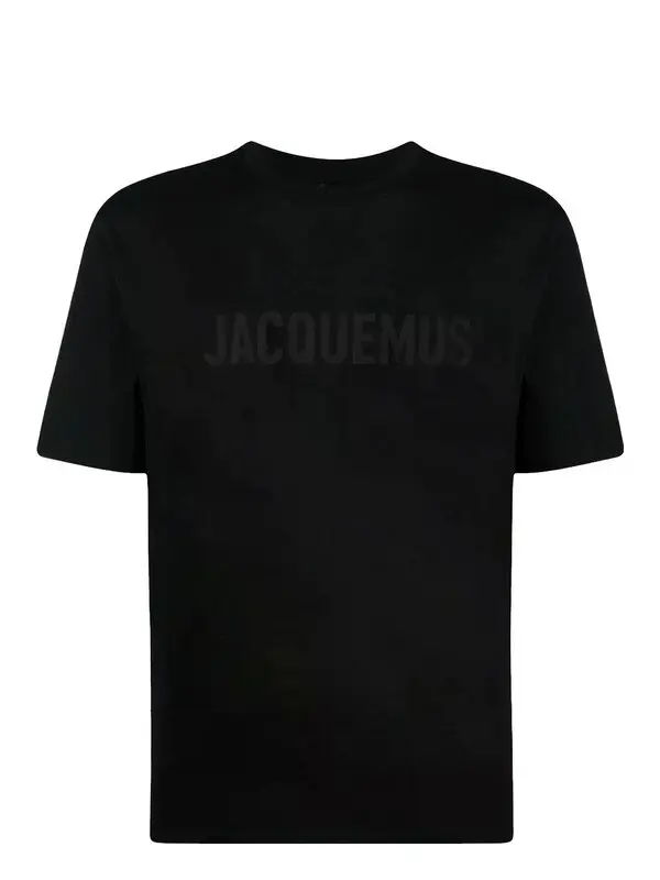 Jacquemus Appliqué-logo Crew-neck T-shirt - Black