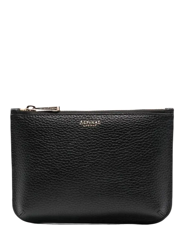 ASPINAL OF LONDON Medium Ella Pouch - Black