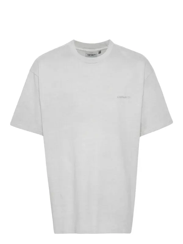 Carhartt Work In Progress Duster Script Logo-embroidered T-shirt - Grey