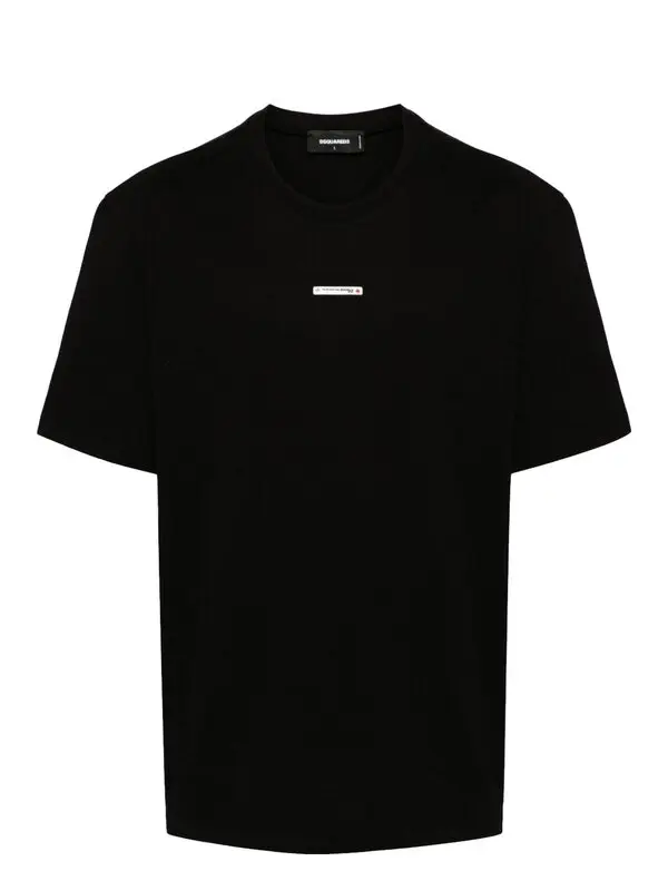 Dsquared2 Logo-patch Cotton T-shirt - Black