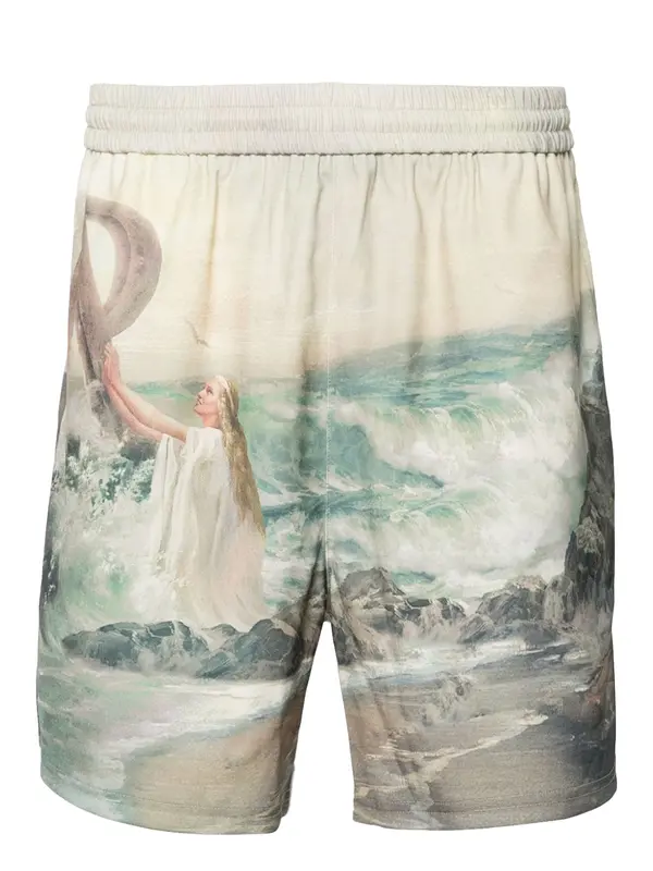 REPRESENT Higher Truth Printed Shorts - Yellow