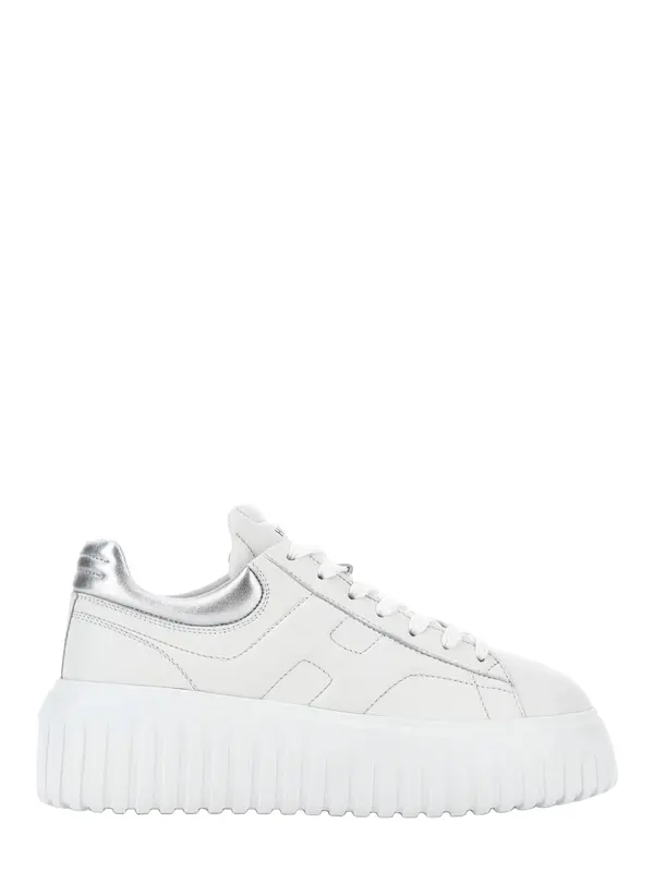 Hogan H-stripes Leather Sneakers - White