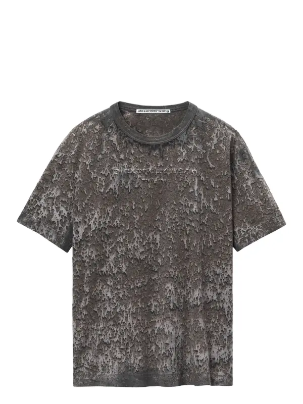Alexander Wang Embossed Logo T-shirt - Grey