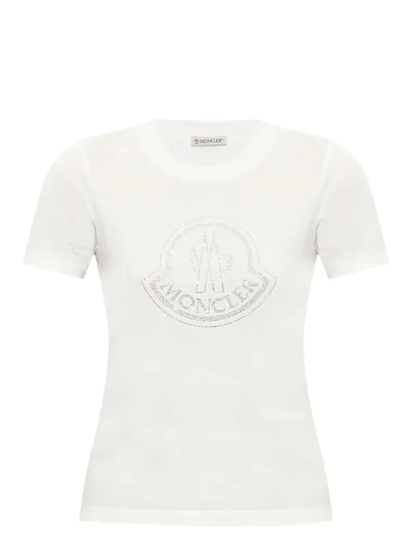 Moncler Logo-print Cotton T-shirt - White