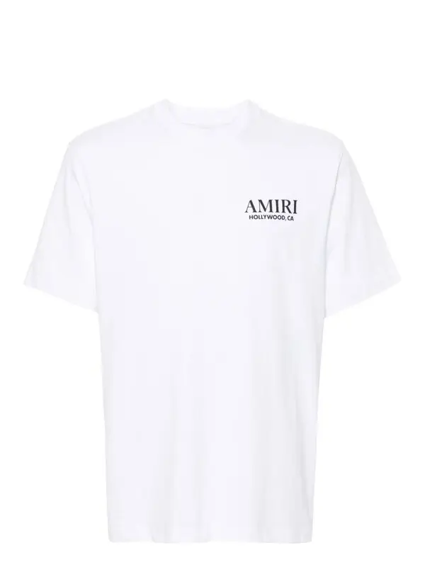 Amiri Bones Stacked Cotton T-shirt - White