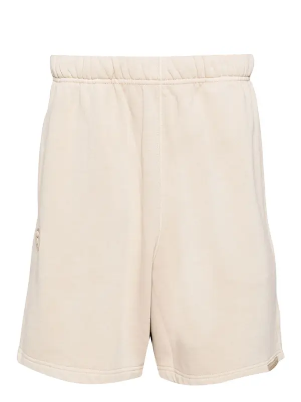 AAPE BY *A BATHING APE® Logo-embroidered Jersey Track Shorts - Neutrals