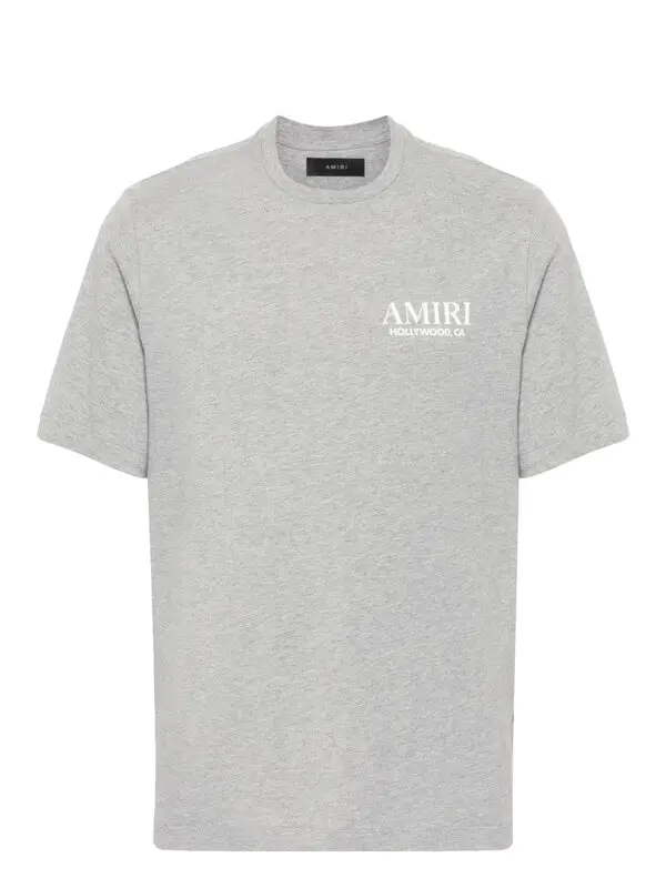 Amiri Bones Stacked Cotton T-shirt - Grey