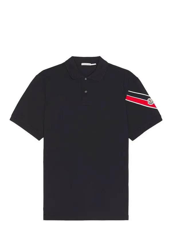 Moncler Short Sleeve Polo - Black
