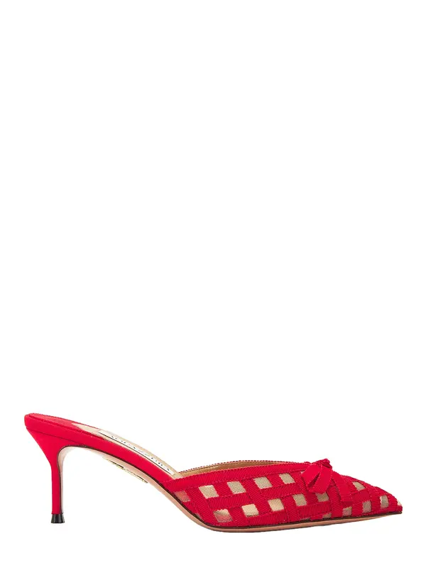 AQUAZZURA Romance 65 Mule - Lipstick