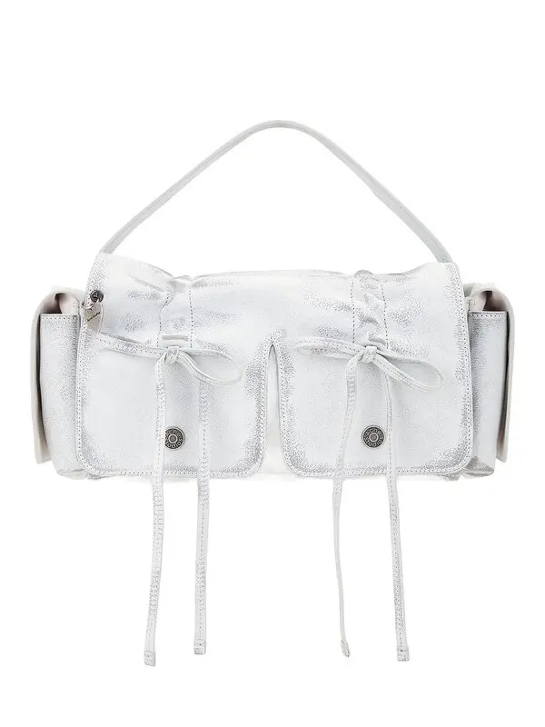 Acne Studios Multipocket Vintage Bag - White & Grey
