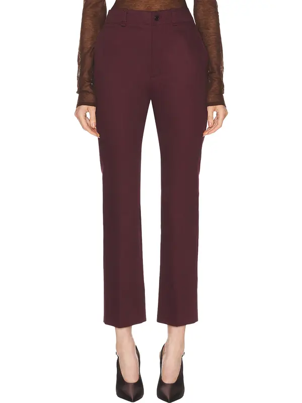 Saint Laurent Bootcut Pant - Aubergine